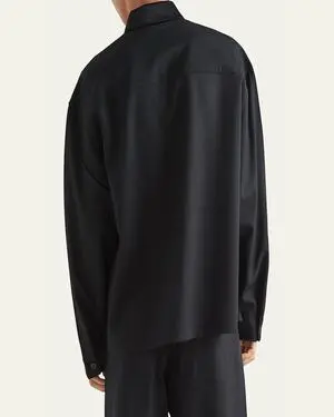 Prada Full-zip Gabardine Overshirt