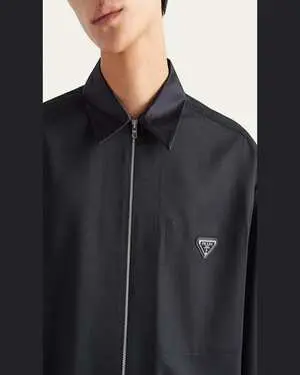 Prada Full-zip Gabardine Overshirt