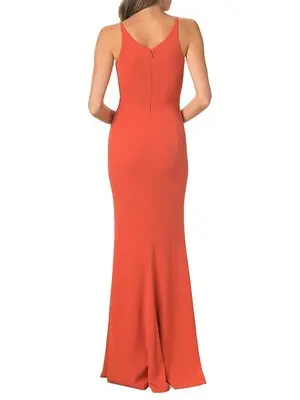 Dress The Population Iris Sleeveless Mermaid Gown - Black