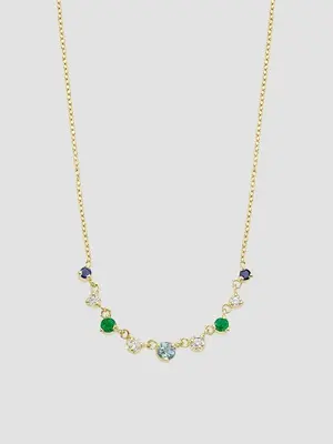 Zoe Chicco 14k & Multi-gemstone Necklace - Yellow Gold