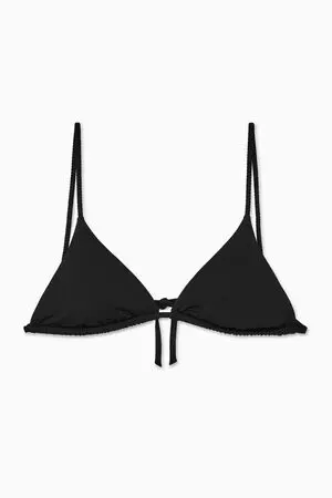 Cos Triangle Bikini Top Black