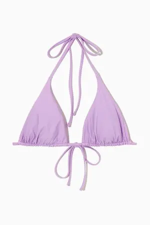 Cos Triangle Bikini Top Purple