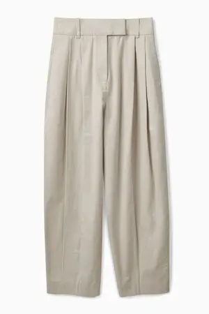 Cos Pleated Barrel-leg Chinos