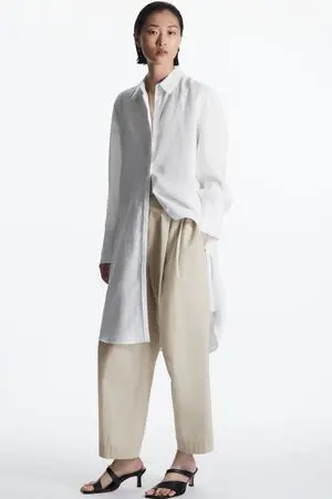 Cos Pleated Barrel-leg Chinos