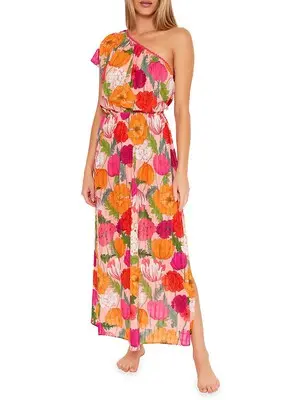 Trina Turk Women's Sunny Bloom Asymmetric Maxi Dress  - Neutral