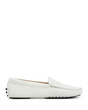 TOD'S City Gommino Drivers White Leather