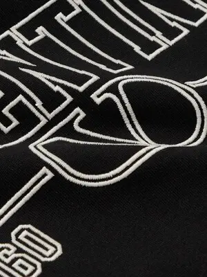 Valentino Garavani Logo-embroidered Cotton-jersey Hoodie