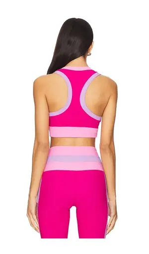 Beach Riot Gwen Ribbed Top - Raspberry Colorblock
