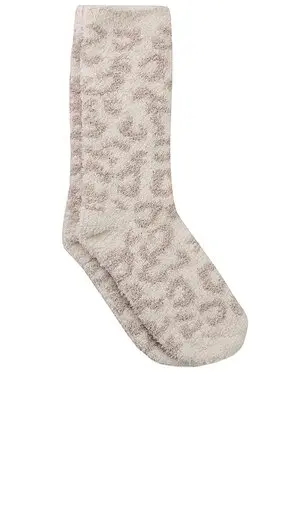 Barefoot Dreams Cozychic Barefoot In The Wild Socks - Cream & Stone