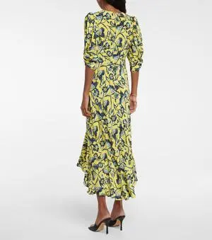 Diane Von Furstenberg Printed Crêpe Midi Dress