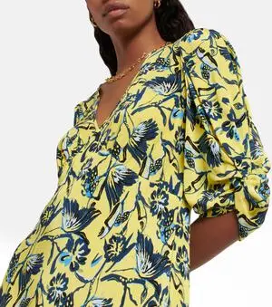 Diane Von Furstenberg Printed Crêpe Midi Dress