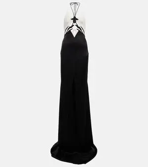 David Koma Tie Detailed Evening Dresses