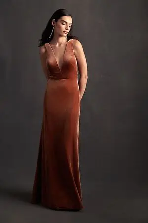 Jenny Yoo Logan Velvet Gown