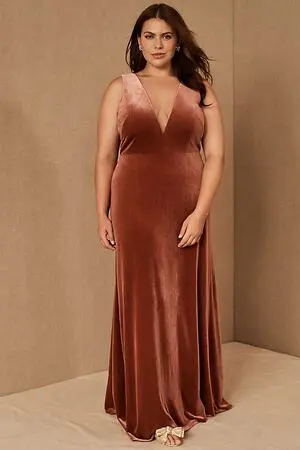 Jenny Yoo Logan Velvet Gown