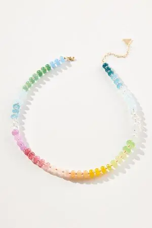 Anthropologie Rabow Stone Beaded Necklace Dawn