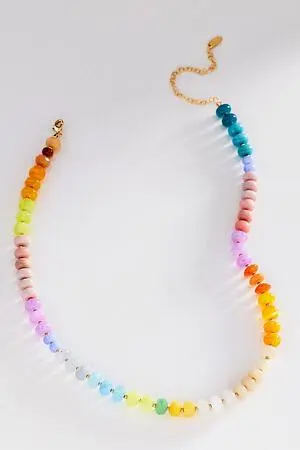 Anthropologie Anthropologie Rabow Stone Necklace Purple Pattern