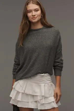 PILCRO Alani Cashmere Mock-neck Sweater - Sculpture