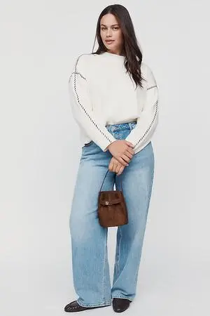 Maeve Carys Mock-neck Sweater - Snow
