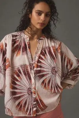 PILCRO Pilcro Sidney Batwing Blouse Multicolor