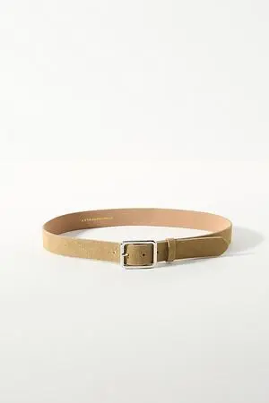 Anthropologie The Emerson Belt Lion Suede / Silver