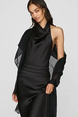 Bhldn Rue Semi-sheer Wrap - Black