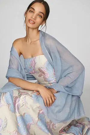 Bhldn Rue Semi-sheer Wrap - Blue