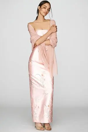 Bhldn Rue Semi-sheer Wrap - Peach