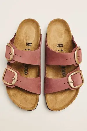 BIRKENSTOCK Arizona Big Buckle Nubuck Sandals Pepper