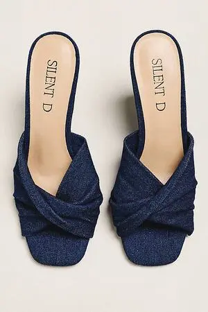 SILENT D Katia Wedges - Dark Denim