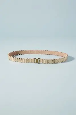 Anthropologie Anthropologie Tabitha Stretch Leather Belt Gold