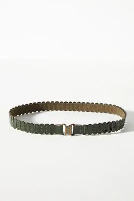 Anthropologie Anthropologie Tabitha Stretch Leather Belt Green