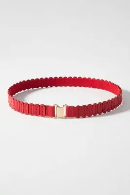 Anthropologie Anthropologie Tabitha Stretch Leather Belt Red