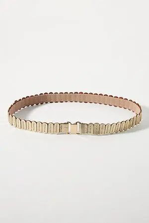 Anthropologie Anthropologie Tabitha Stretch Leather Belt White