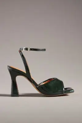 Maeve Ankle-strap Heels - Green
