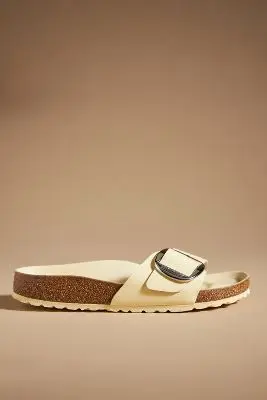BIRKENSTOCK Birkenstock Madrid Big Buckle High Shine Sandals Beige