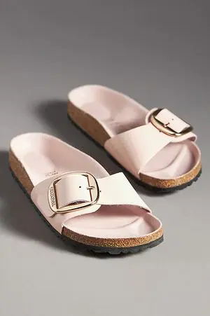 BIRKENSTOCK Madrid Big Buckle High Shine Sandals - Pink