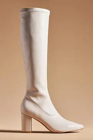 SILENT D Komass Knee-high Boots - Ivory