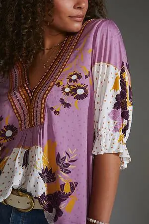 BL-NK Stephanie Top - Purple Print