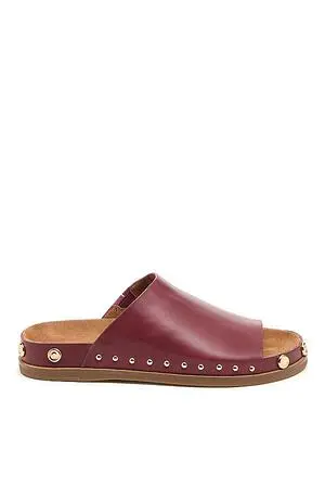 KELSI DAGGER BROOKLYN Squish Studded Slide Sandals - Raspberry