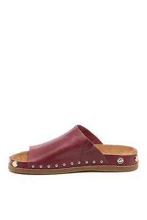 KELSI DAGGER BROOKLYN Squish Studded Slide Sandals - Raspberry