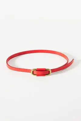 Anthropologie By Anthropologie The Blake Skinny Belt Red