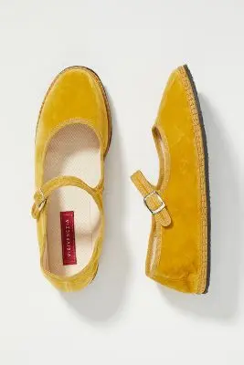 VIBI VENEZIA ViBi VENEZiA Mary Jane Flats Yellow