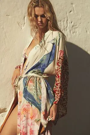 ARATTA Bird Long Prted Robe
