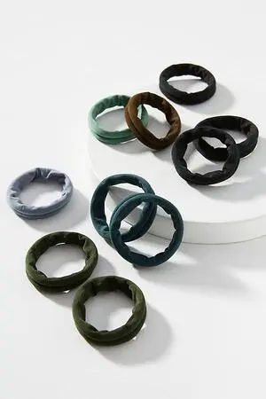 Anthropologie By Anthropologie Tonal Hair Tie Set Blue