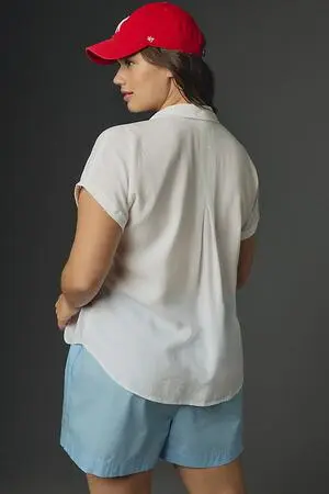 CLOTH & STONE Breezy Buttondown Blouse - White