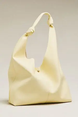 Anthropologie Love Knot Slouchy Bag Yellow Pattern