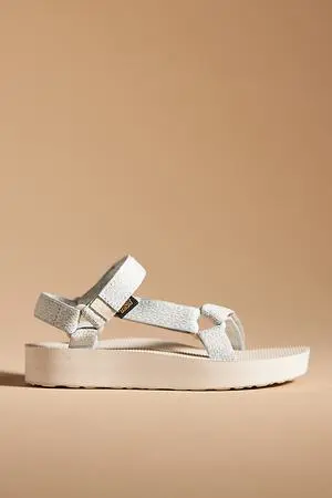 Anthropologie Teva Universal Midform Sandals Beige