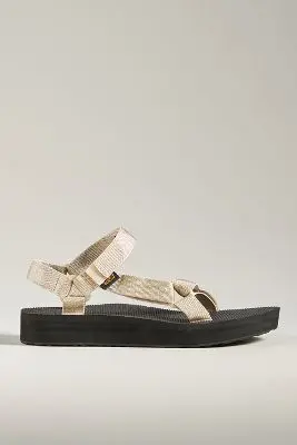 Anthropologie Teva Universal Midform Sandals Gold