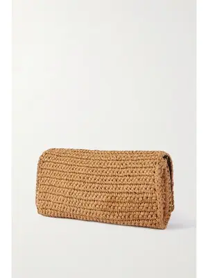 Saint Laurent Kate Raffia Baguette