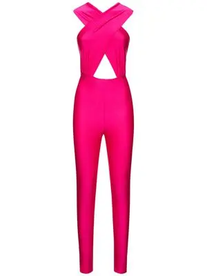 Andamane THE ANDAMANE Hola Stretch Lycra Jumpsuit Fuchsia